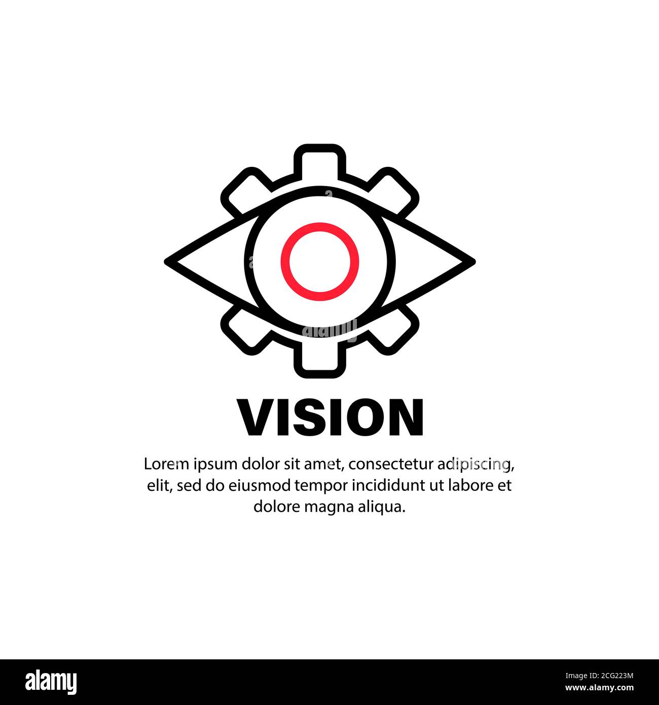 Vision icon. Eyes sign. Service support. Upgrade concept. Vector on ...