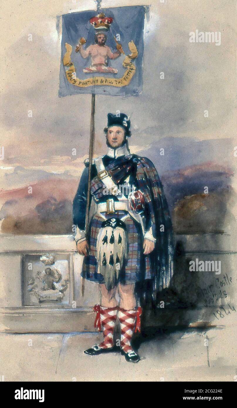 Leitch William Leighton - Standard-Bearer to the Duke of Atholl's Guard ...