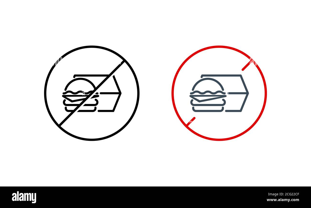 No cheeseburger icon. Fast food. Sport, fitness. Vector on isolated ...