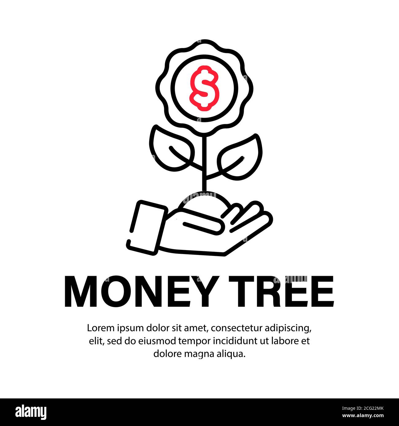 Money tree icon. Success business. Growing economy concept. Vector on ...