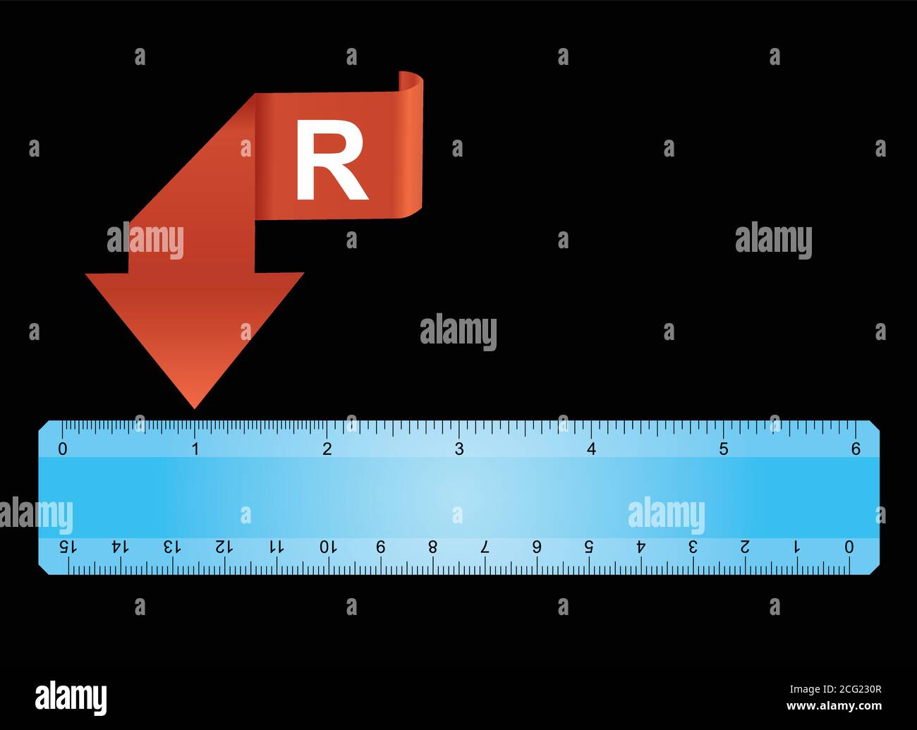 Representation of Coronavirus COVID 19 R Number with arrow positioned ...