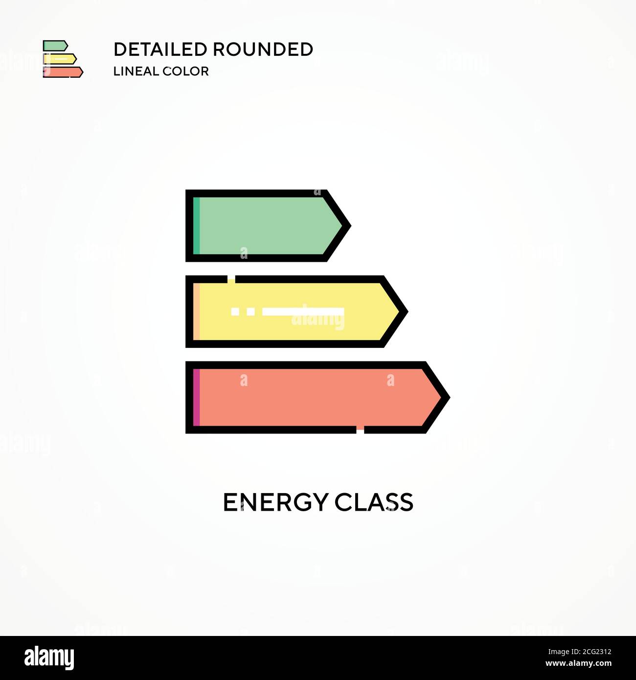 Energy class vector icon. Modern vector illustration concepts. Easy to ...