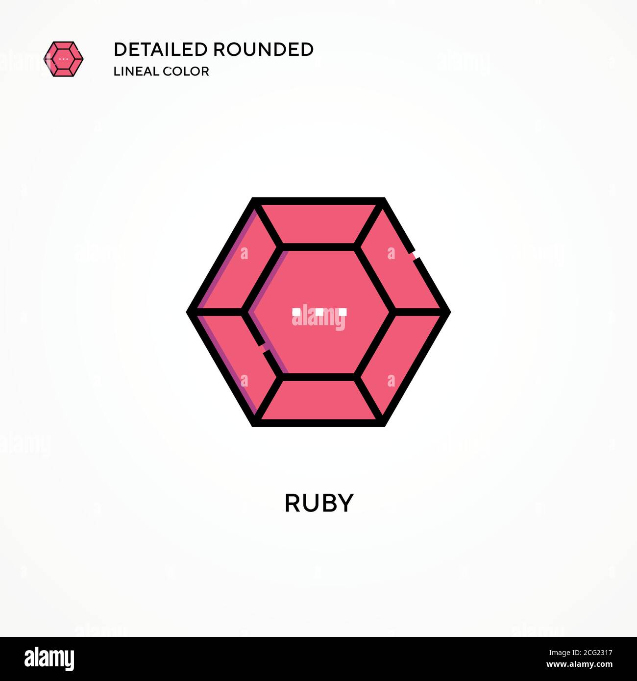 Ruby vector icon. Modern vector illustration concepts. Easy to edit and ...
