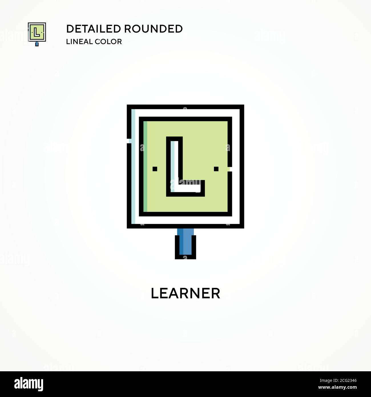 Learner vector icon. Modern vector illustration concepts. Easy to edit ...