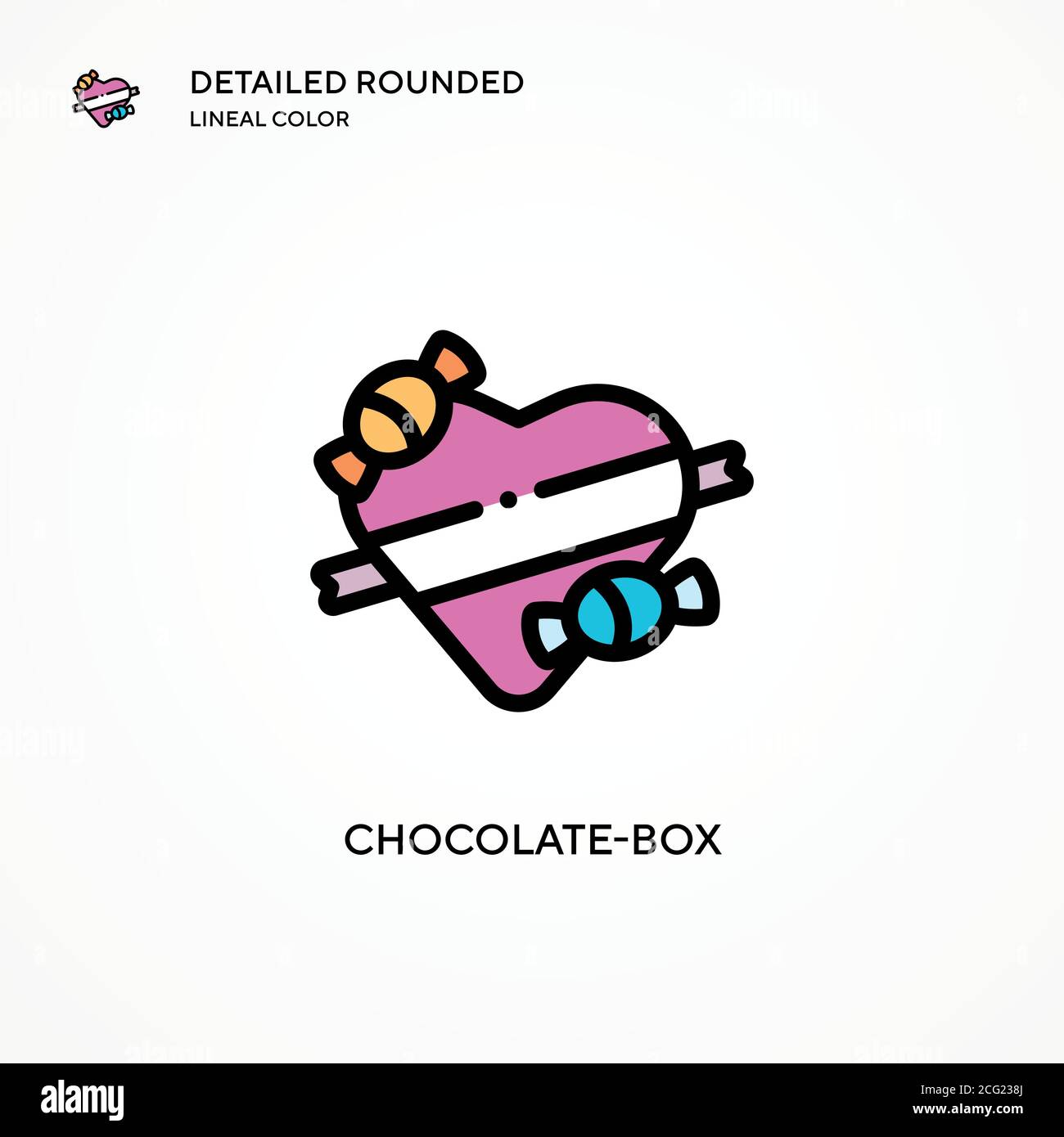 Chocolate-box vector icon. Modern vector illustration concepts. Easy to ...