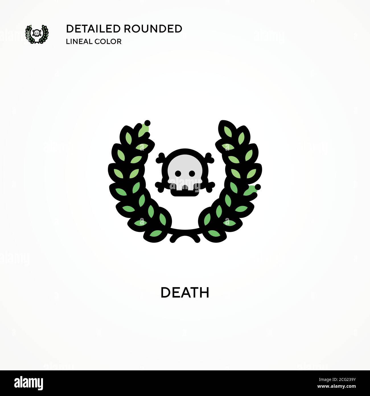 Death vector icon. Modern vector illustration concepts. Easy to edit ...