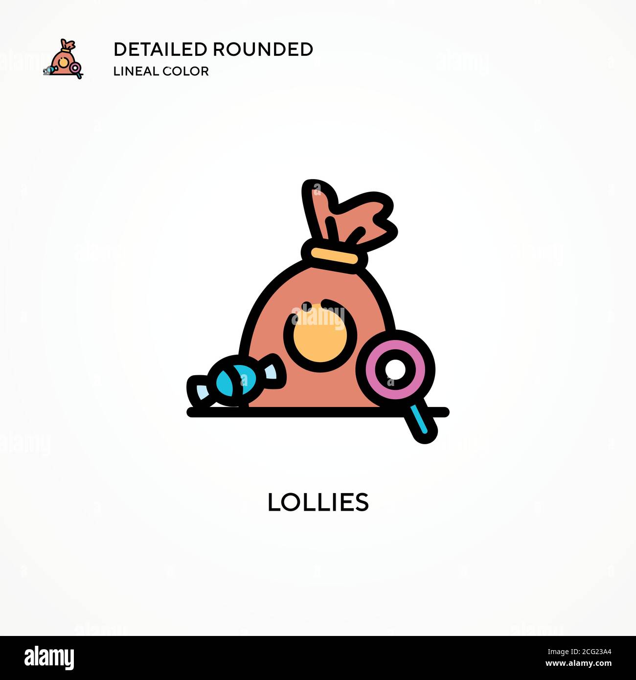 Lollies vector icon. Modern vector illustration concepts. Easy to edit ...