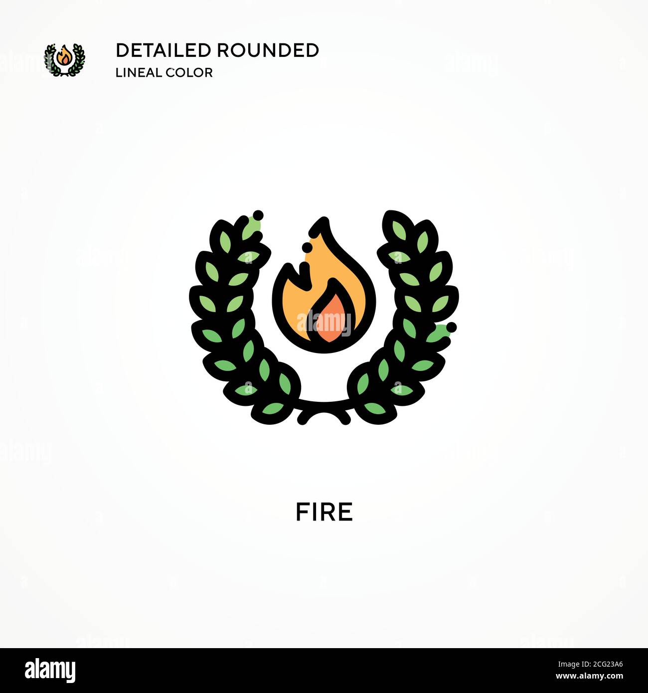 Fire vector icon. Modern vector illustration concepts. Easy to edit and ...