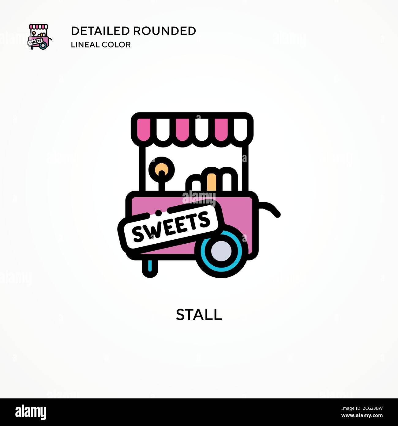 Stall vector icon. Modern vector illustration concepts. Easy to edit ...