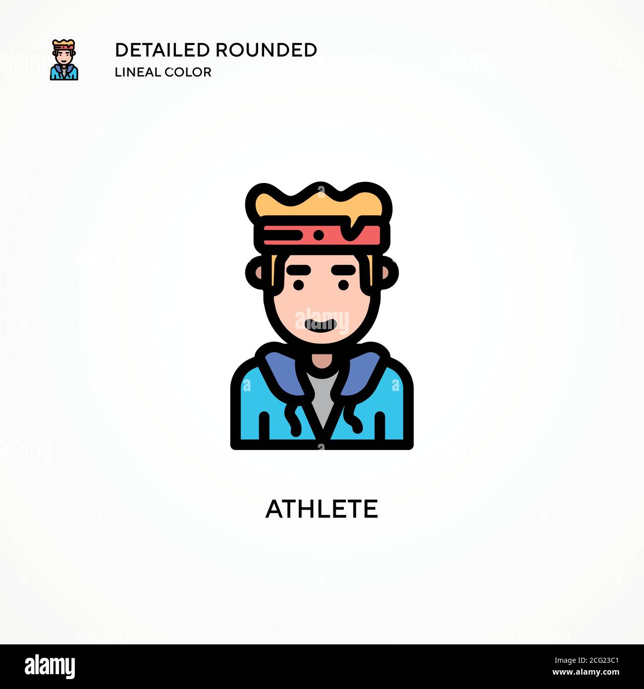 Athlete vector icon. Modern vector illustration concepts. Easy to edit ...