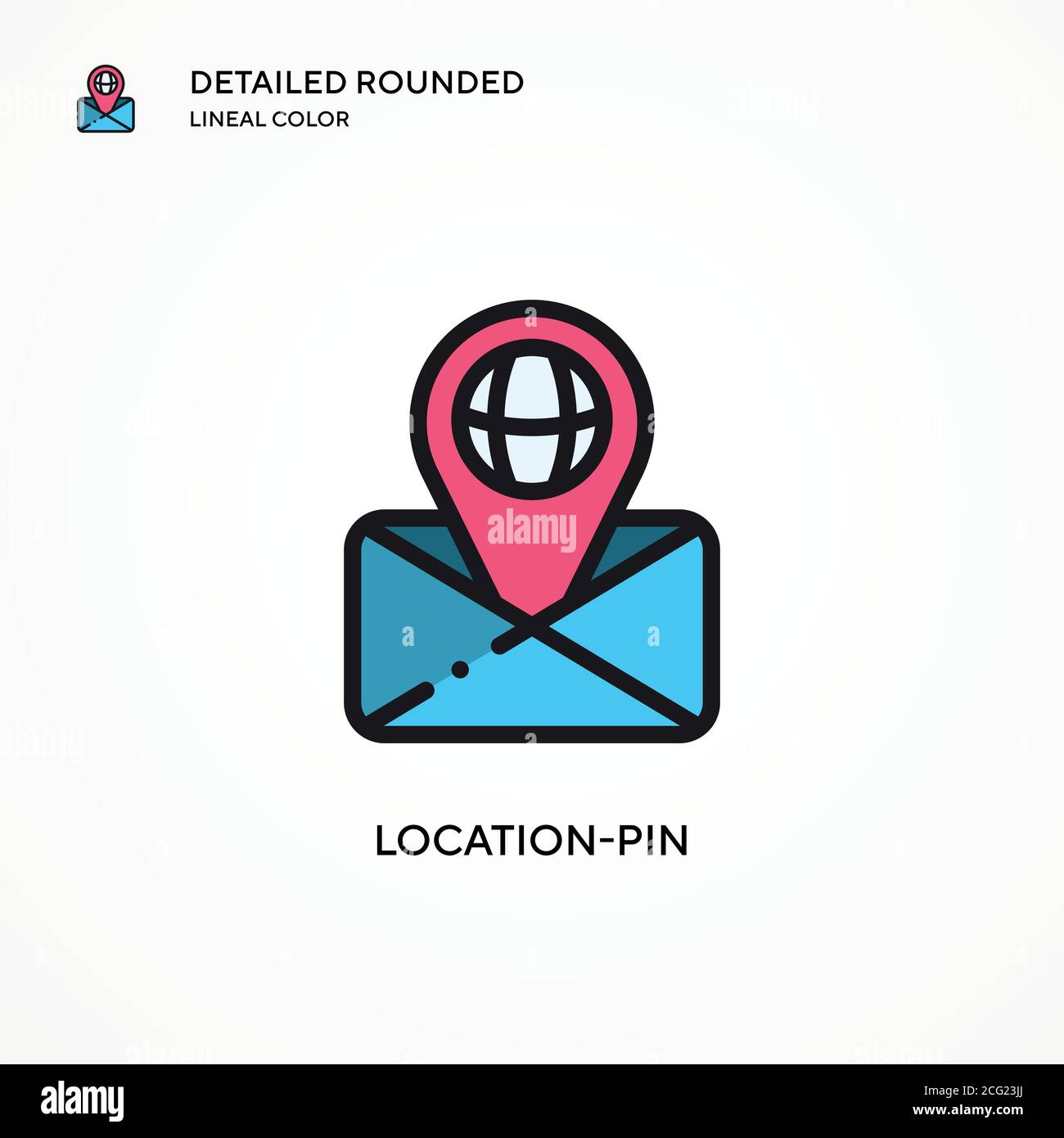 Location-pin vector icon. Modern vector illustration concepts. Easy to ...