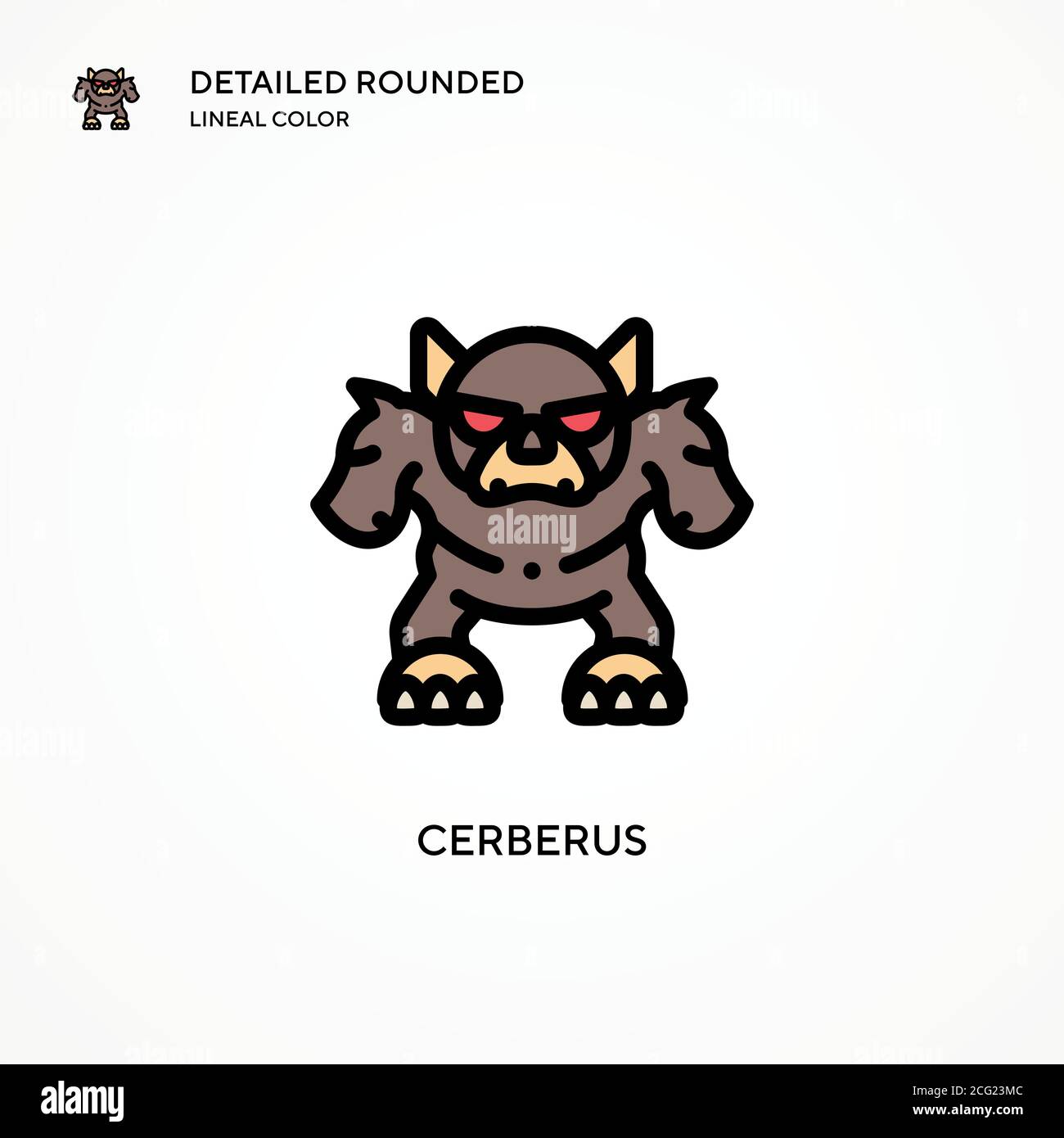 Cerberus vector icon. Modern vector illustration concepts. Easy to edit ...