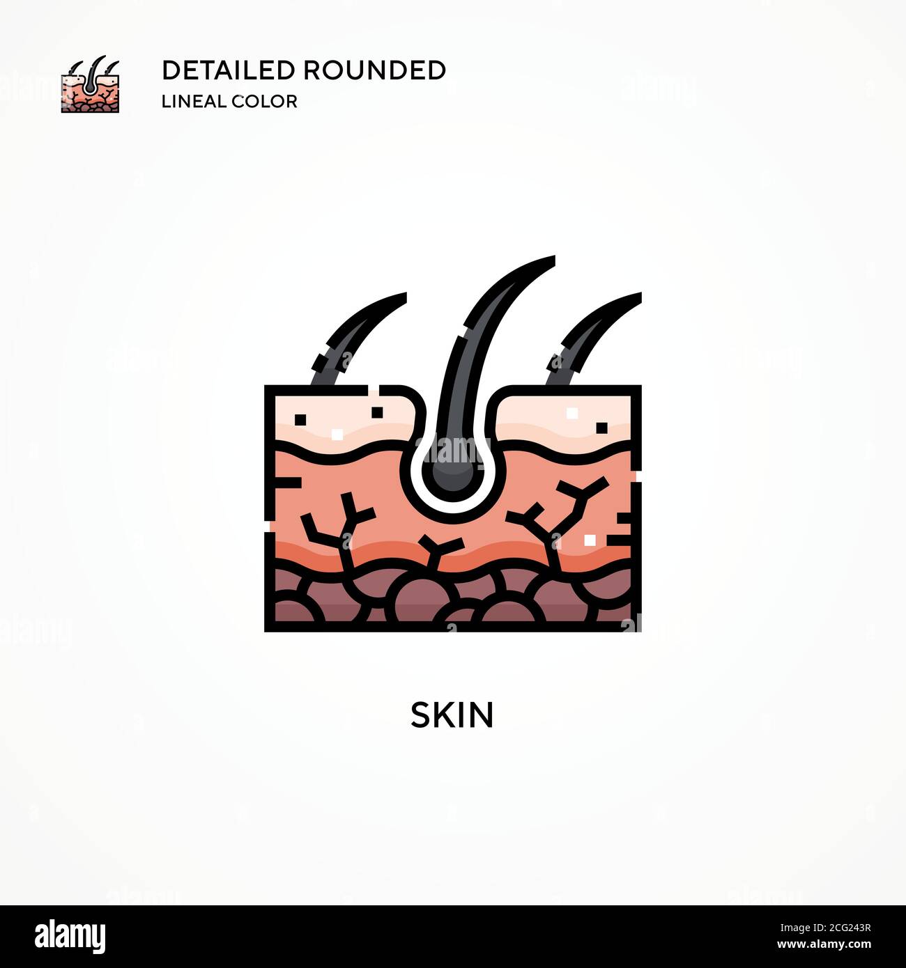 Skin vector icon. Modern vector illustration concepts. Easy to edit and ...