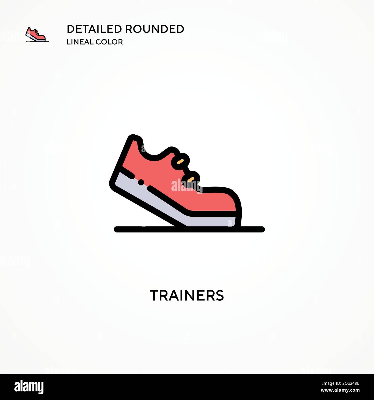 Trainers vector icon. Modern vector illustration concepts. Easy to edit ...
