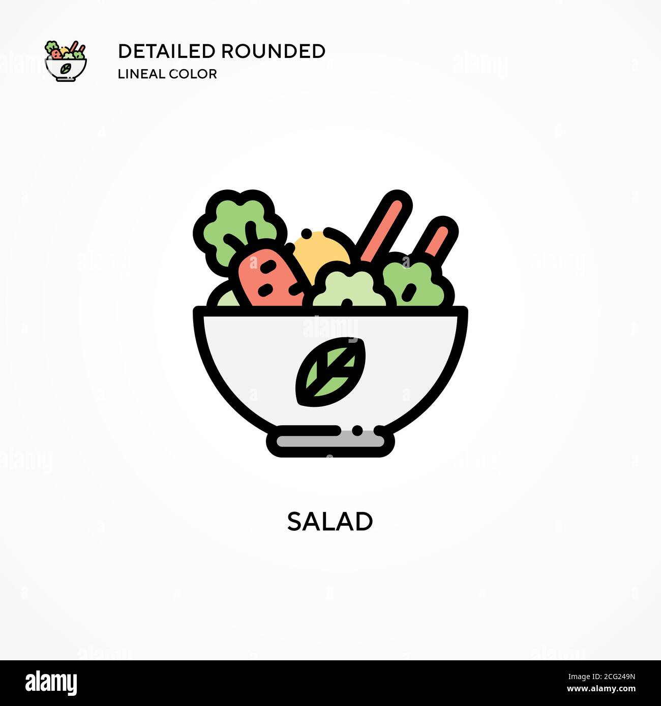 Easy diet salad arugula Stock Vector Images - Alamy