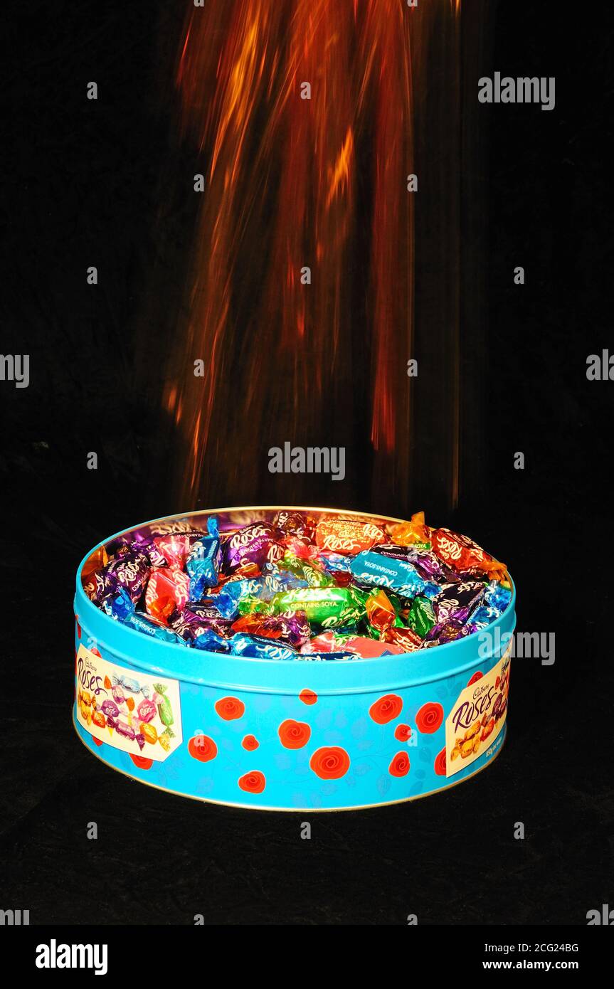 Cadburys roses chocolates hi-res stock photography and images - Alamy