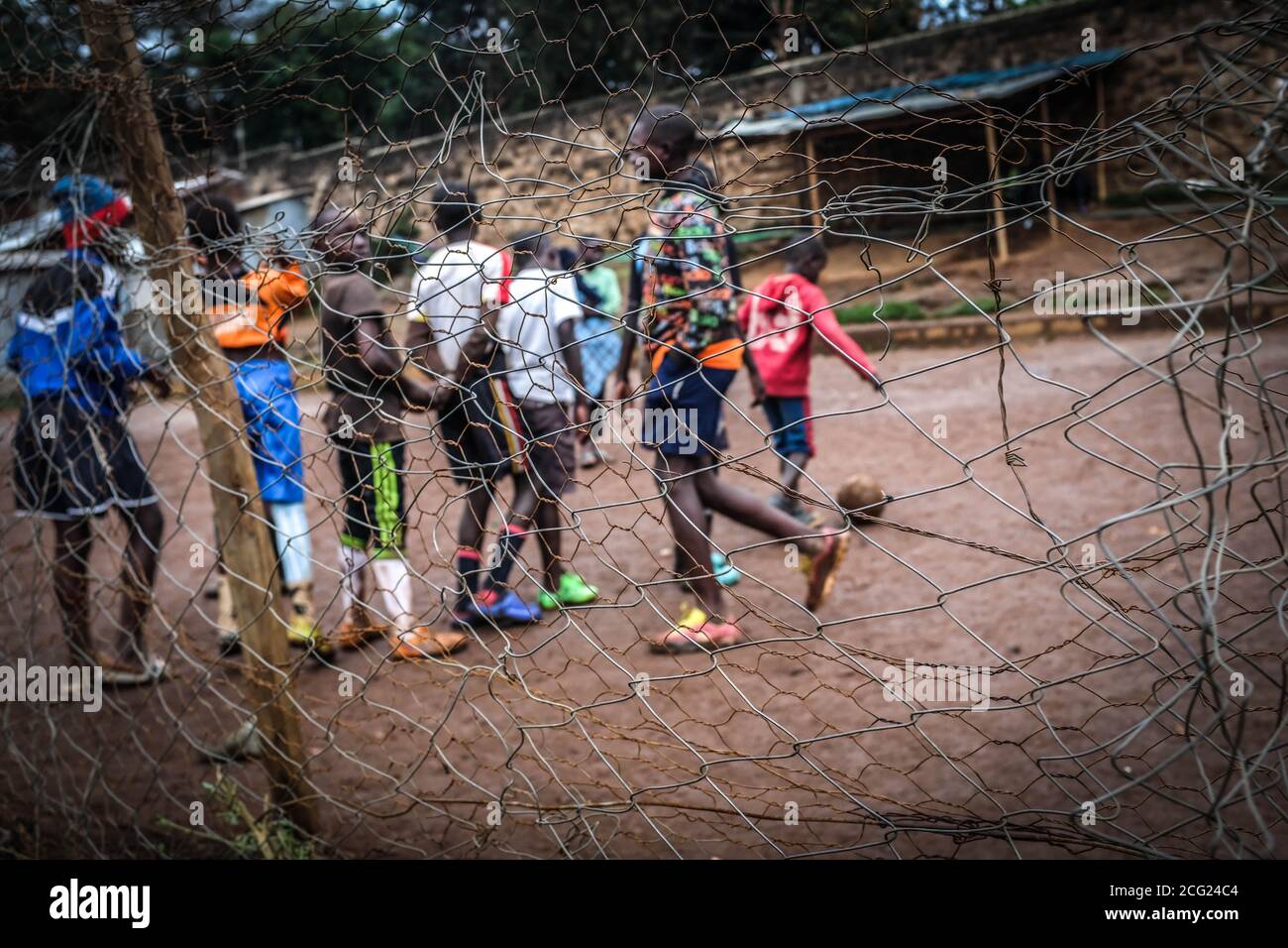 Nairobi, Kenya. 7th Sep, 2020. A group of young boys are seen lined up ...
