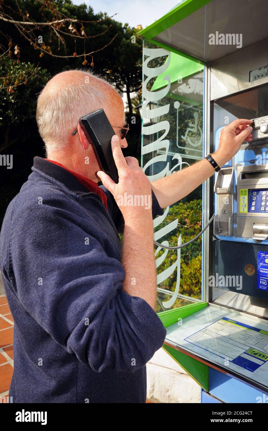 Public phone andalusia hi-res stock photography and images - Alamy