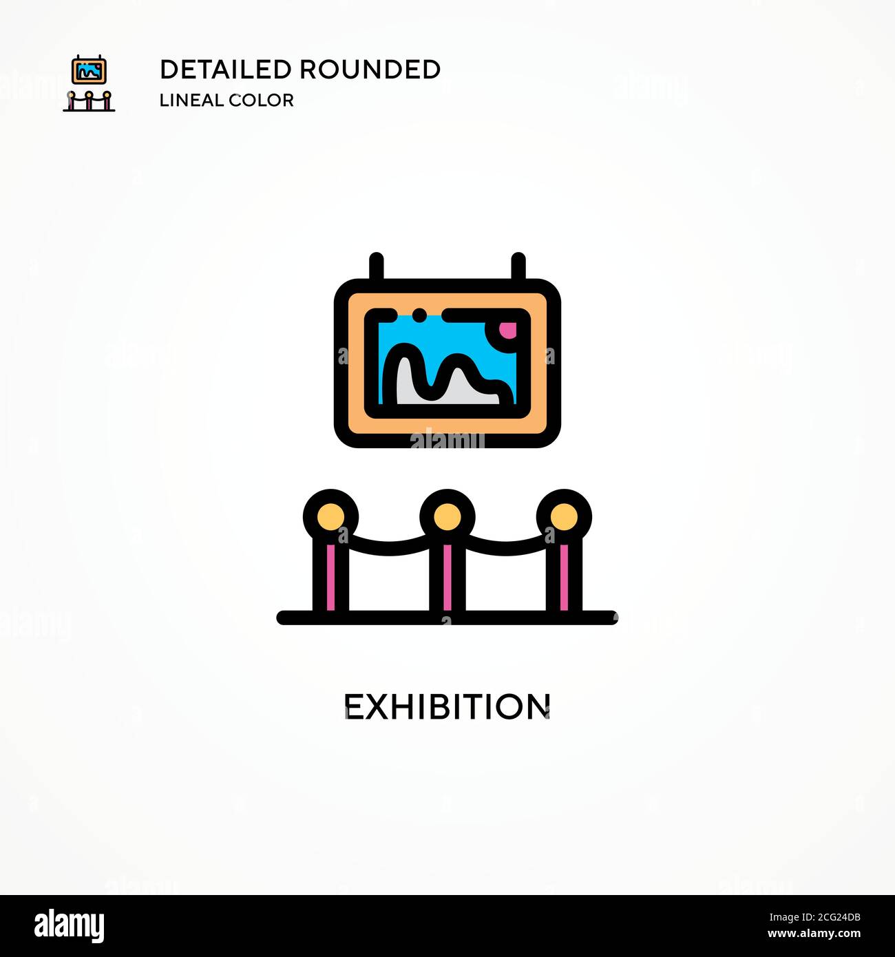 Exhibition vector icon. Modern vector illustration concepts. Easy to ...