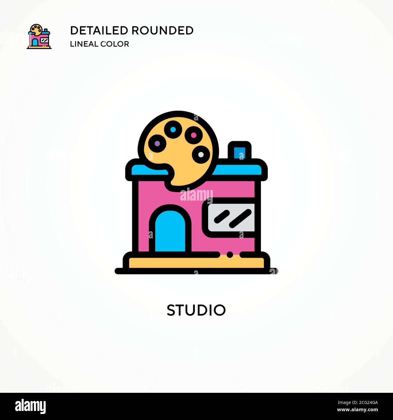Studio vector icon. Modern vector illustration concepts. Easy to edit ...