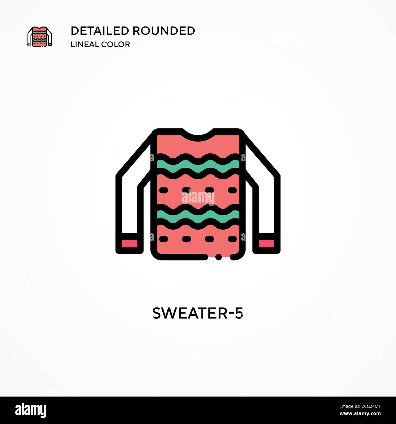 Sweater-5 vector icon. Modern vector illustration concepts. Easy to ...