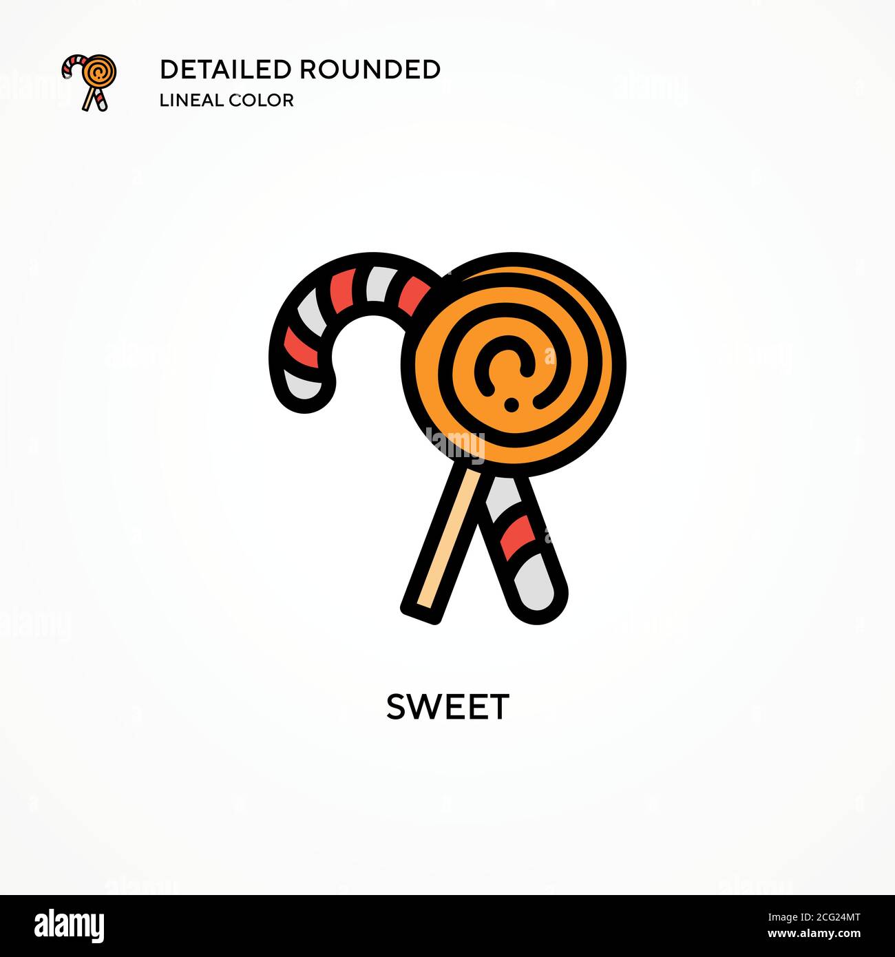 Sweet vector icon. Modern vector illustration concepts. Easy to edit ...