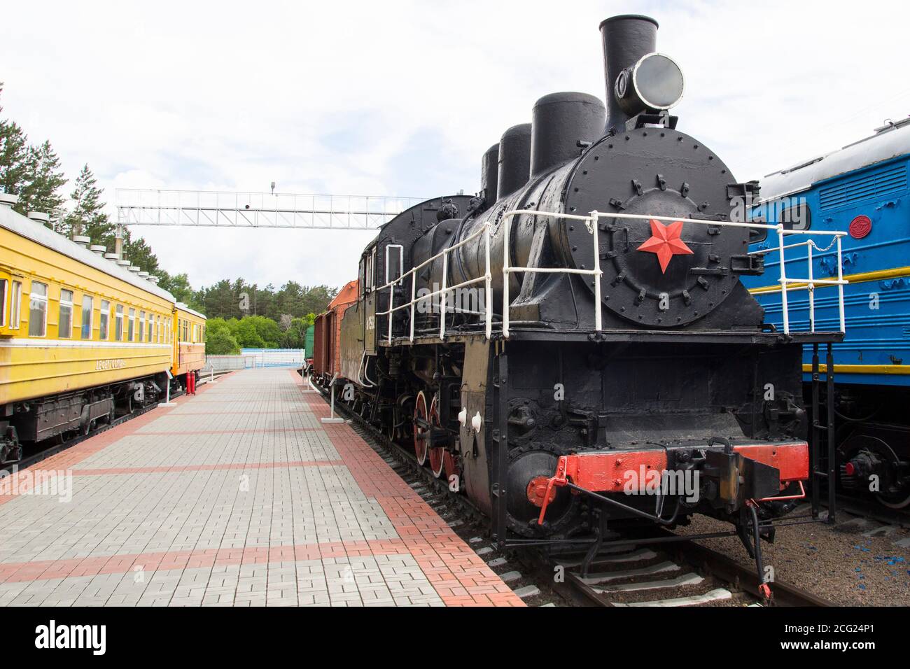 Museum for Railway Technology Novosibirsk. Old, Soviet railway ...