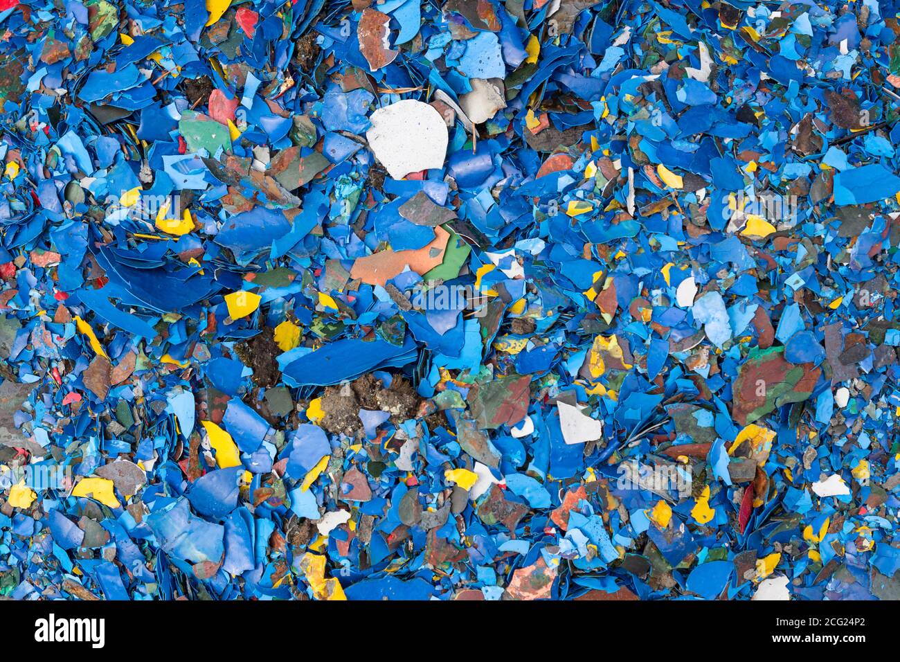 Bright Background from pile of fallen plaster with the remains of ...
