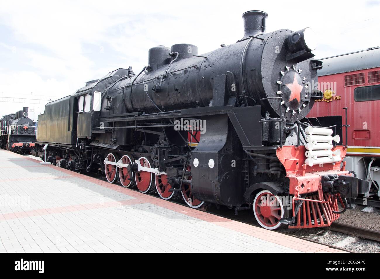 Museum for Railway Technology Novosibirsk. Old, Soviet railway ...