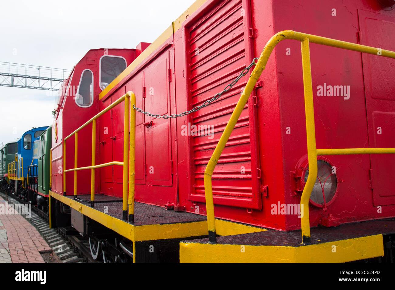 Museum for Railway Technology Novosibirsk. Old, Soviet railway ...