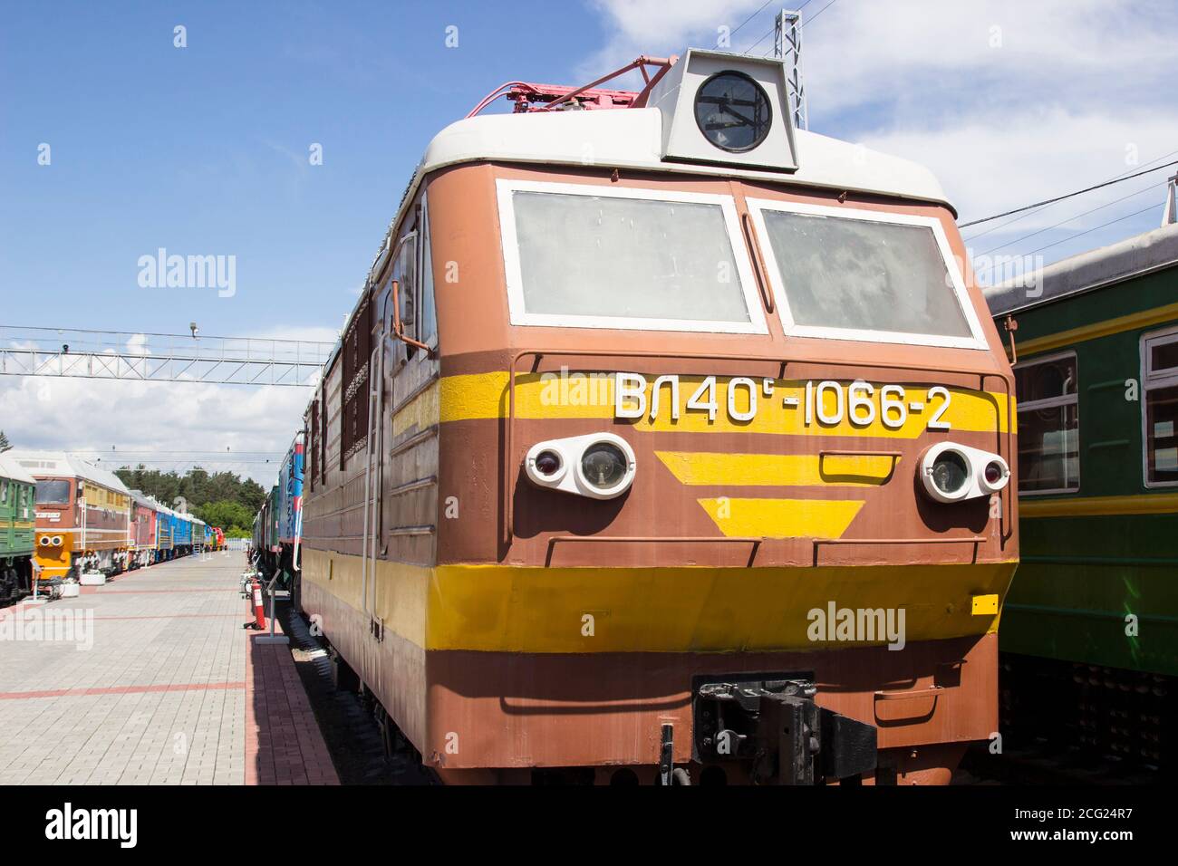 Soviet electric locomotive hi-res stock photography and images - Alamy