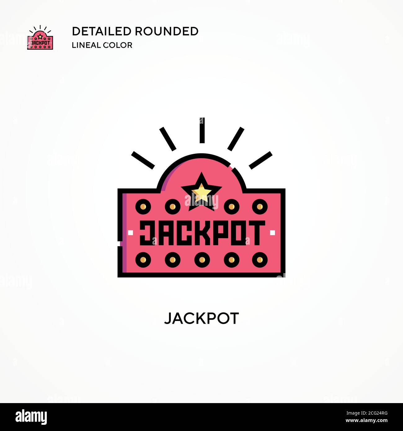 Jackpot vector icon. Modern vector illustration concepts. Easy to edit ...