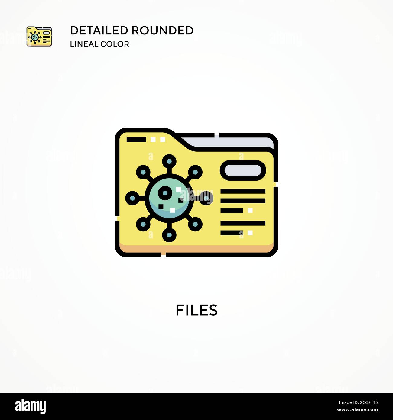 Files vector icon. Modern vector illustration concepts. Easy to edit ...