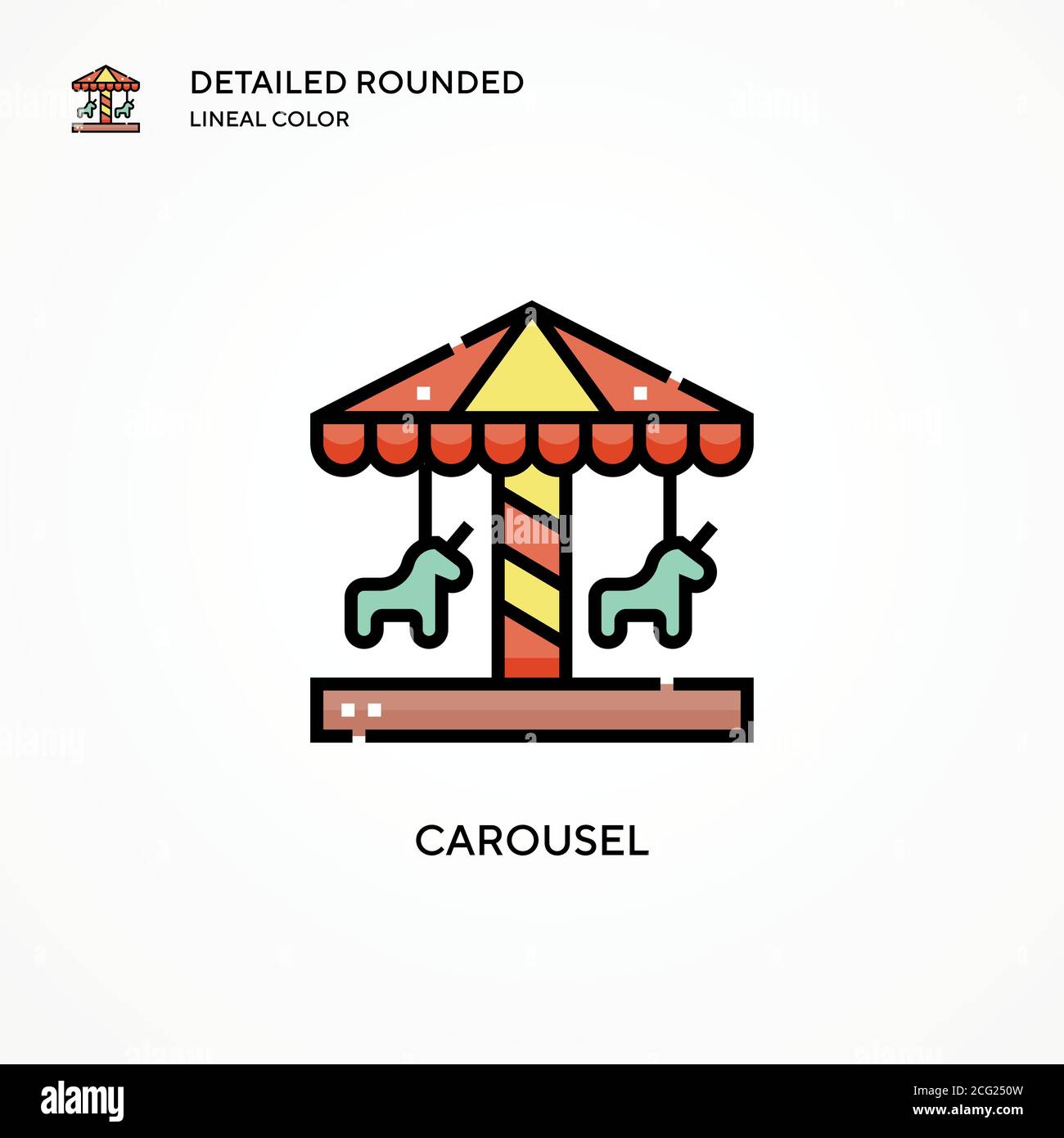Carousel vector icon. Modern vector illustration concepts. Easy to edit ...