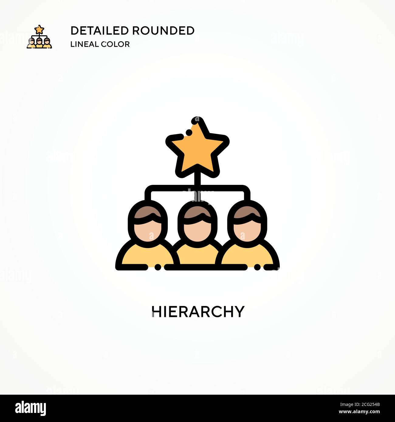 Hierarchy vector icon. Modern vector illustration concepts. Easy to ...