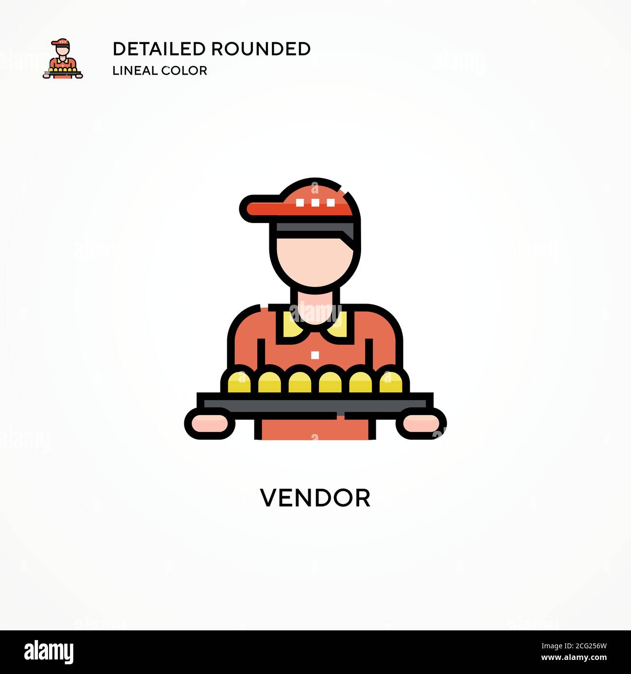 Vendor vector icon. Modern vector illustration concepts. Easy to edit ...