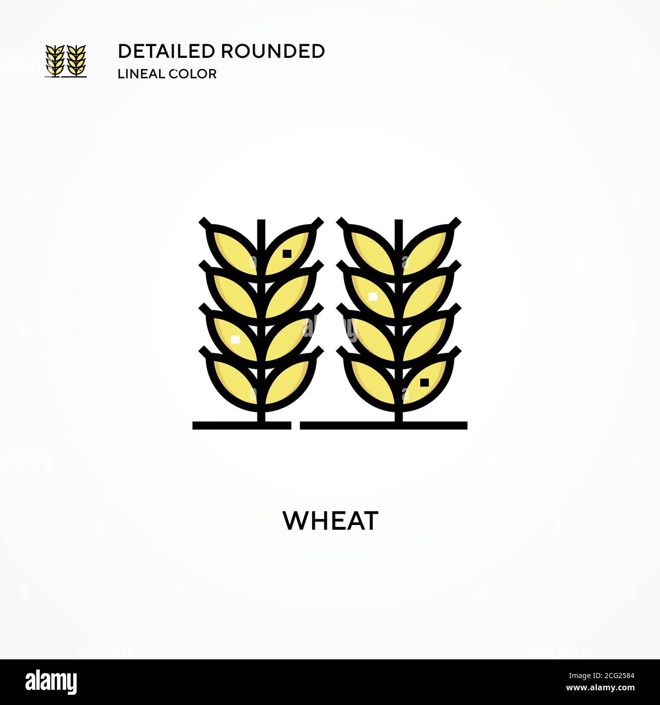 Wheat vector icon. Modern vector illustration concepts. Easy to edit ...