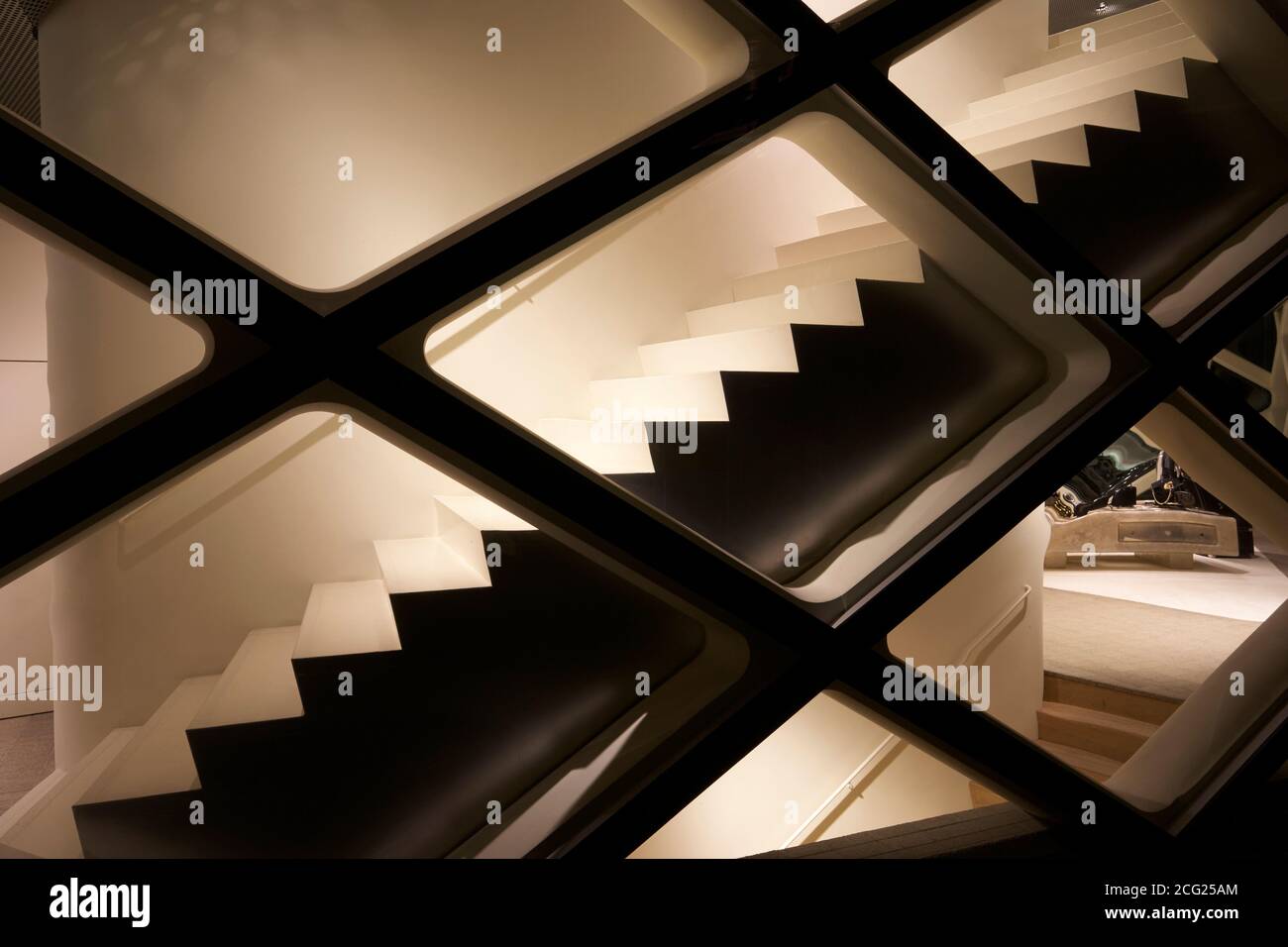 Exterior of the flagship Prada store in Aoyama, Tokyo designed by ...