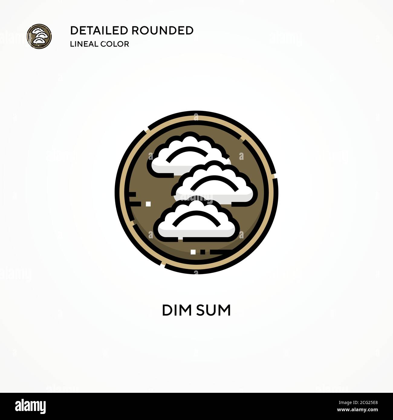 Dim sum vector icon. Modern vector illustration concepts. Easy to edit ...