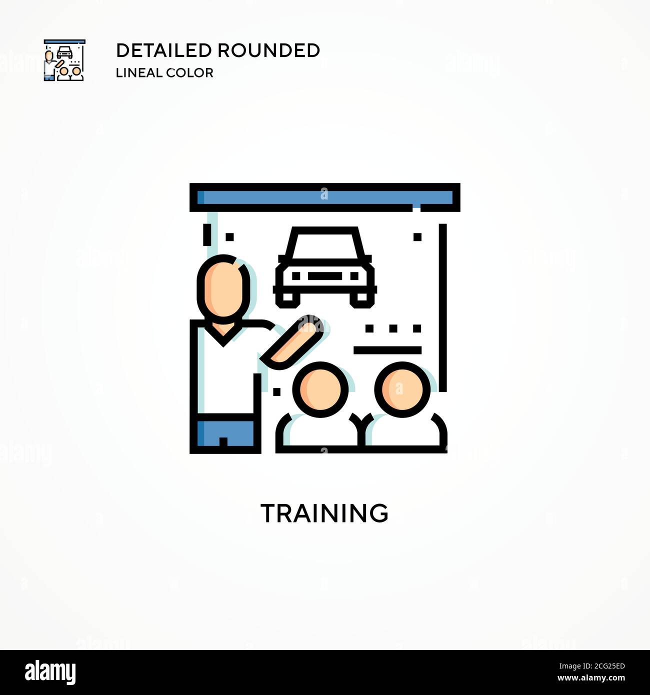 Training vector icon. Modern vector illustration concepts. Easy to edit ...