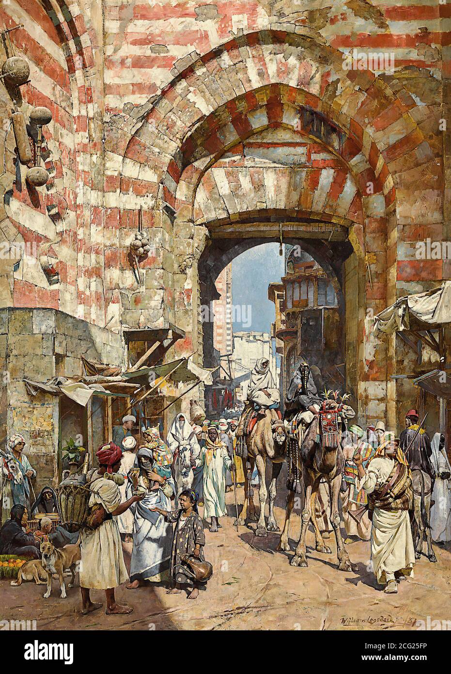 Logsdail William - the Gates of the Khalif - British School - 19th ...