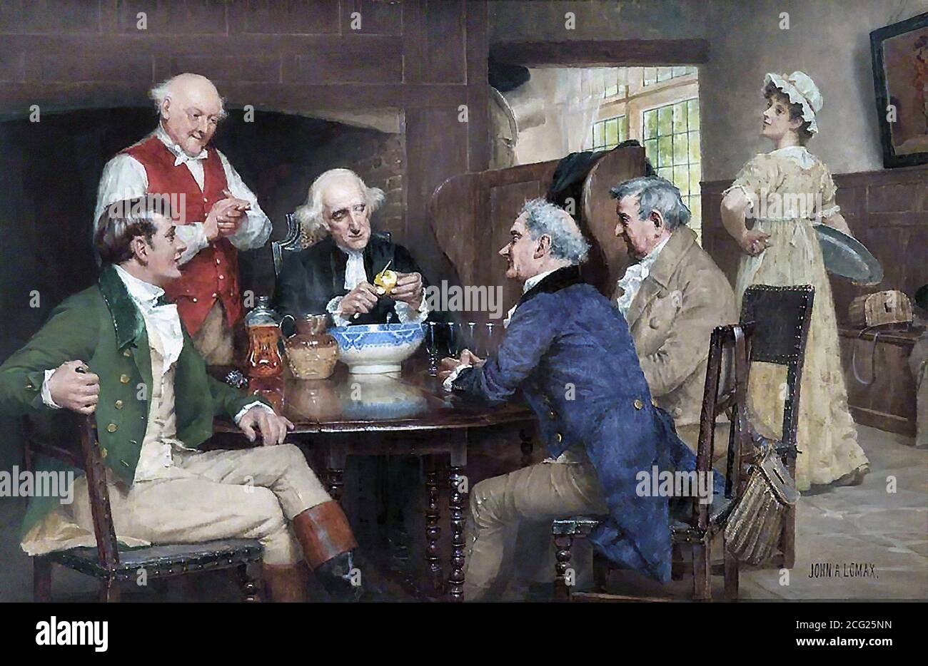 Lomax John Arthur - the Parson Brewed the Punch - British School - 19th ...