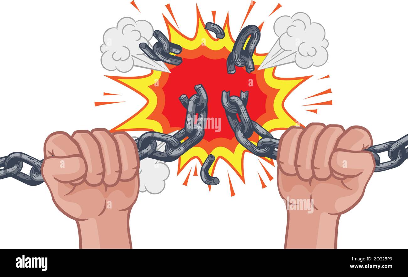 Hands Breaking Chain Links Freedom Design Stock Vector Image & Art - Alamy Hands Breaking Chain Links Freedom Design Stock Vector Image & Art - Alamy