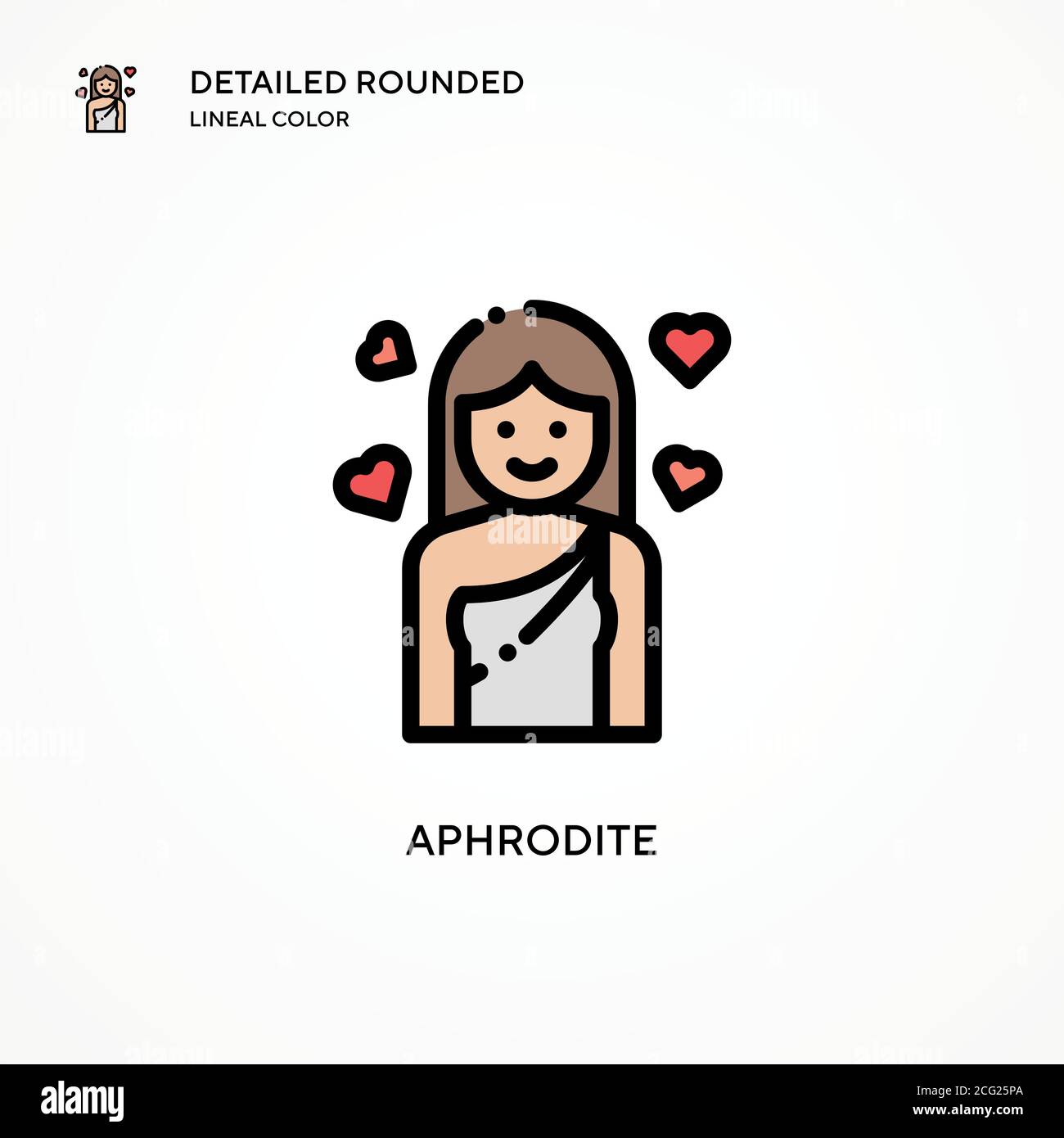Aphrodite vector icon. Modern vector illustration concepts. Easy to ...