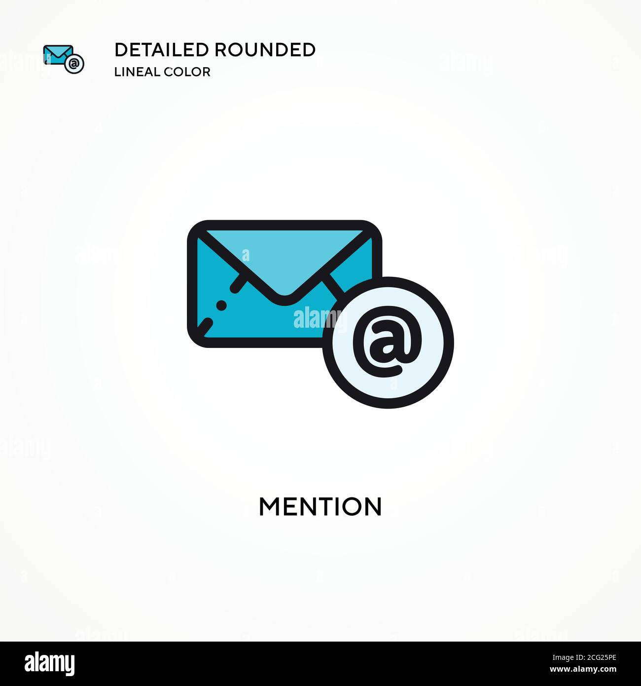 Mention vector icon. Modern vector illustration concepts. Easy to edit ...