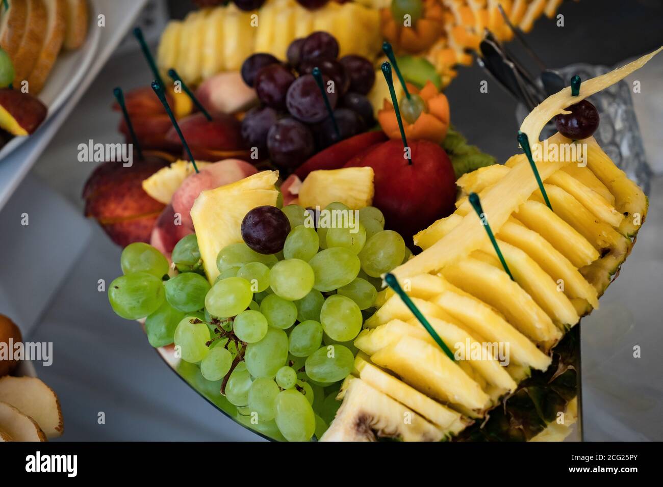 Wedding sweets, decorated tables, decorations and cupcakes, delicious ...