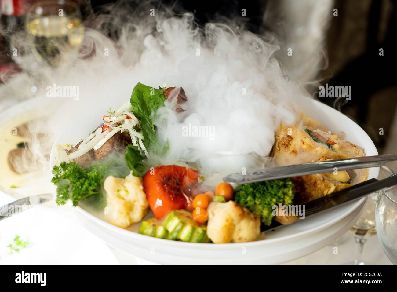 Wedding sweets, decorated tables, decorations and cupcakes, delicious ...