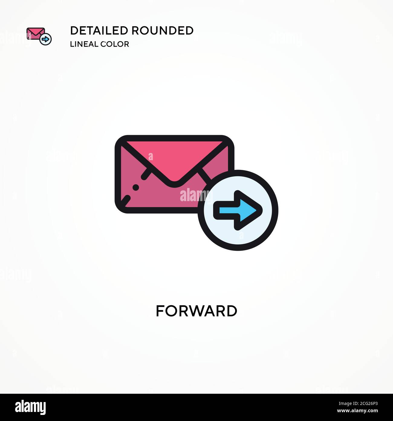 Forward vector icon. Modern vector illustration concepts. Easy to edit ...