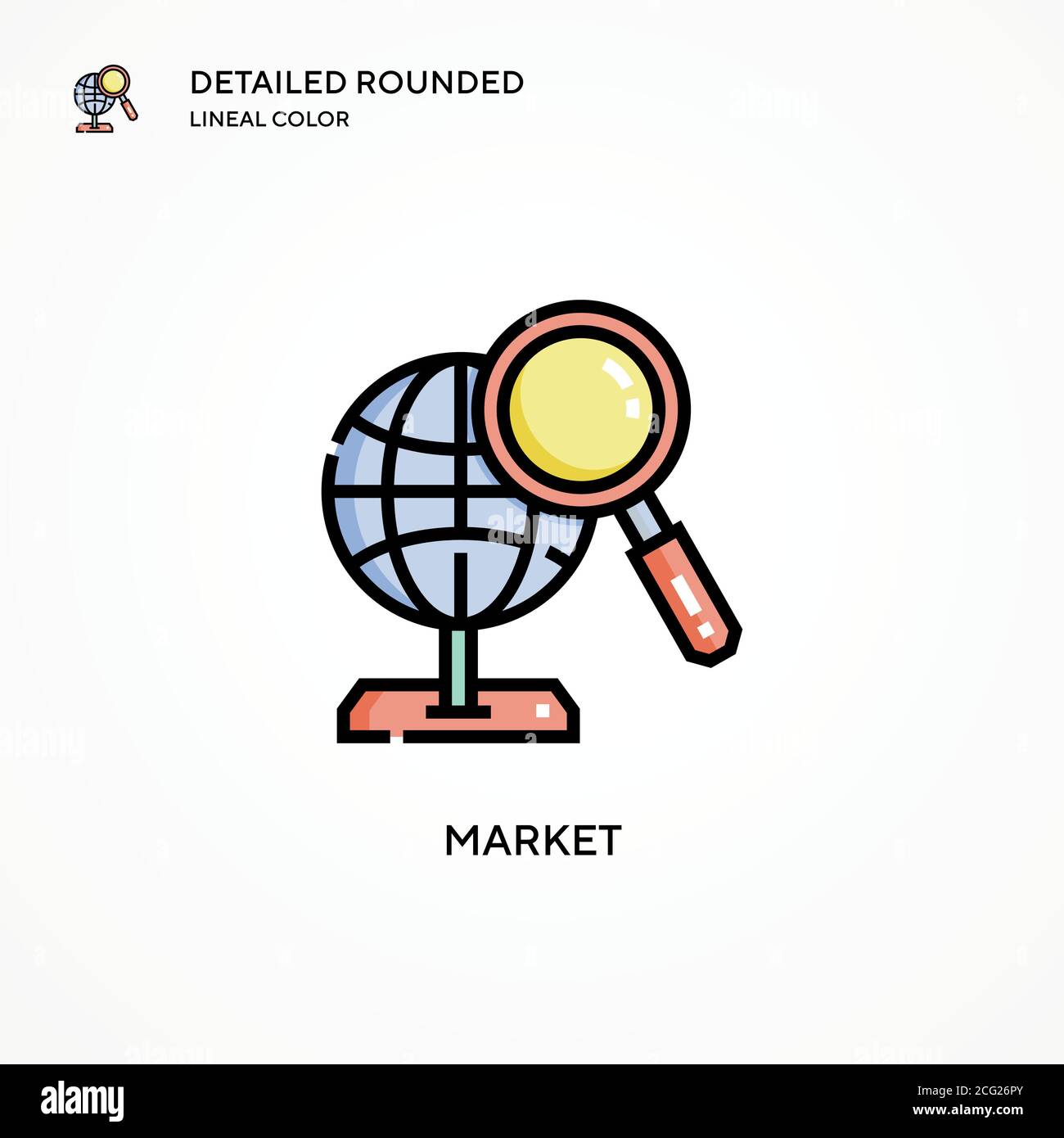 Market vector icon. Modern vector illustration concepts. Easy to edit ...