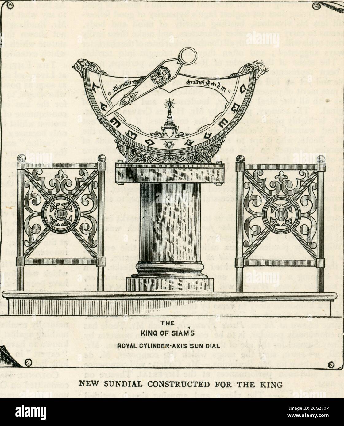 Siam royal cylinder axis sundial hi-res stock photography and images ...